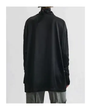 Phoebe Philo Tie-neck Top In Stretch Silk Satin