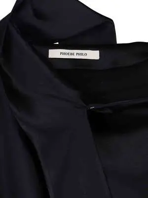 Phoebe Philo Stretch Tie-neck Blouse