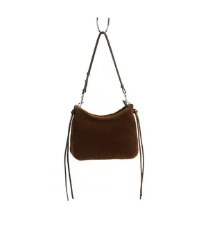 Phoebe Philo Small Shearling Shoulder Bag - Ginger