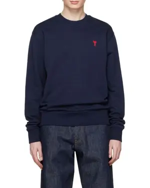 AMI Paris De Coeur Crewneck Sweatshirt