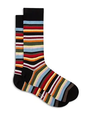 Paul Smith Socks With Multi Color Stripes - Multi Colored