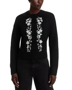 Bloomingdale'S C Cardigan - Black/ivory