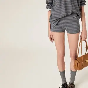 Miu Miu Striped Jersey Boxer Shorts
