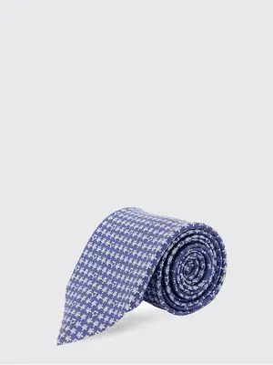 FERRAGAMO Gancini Graphic Print Silk Tie