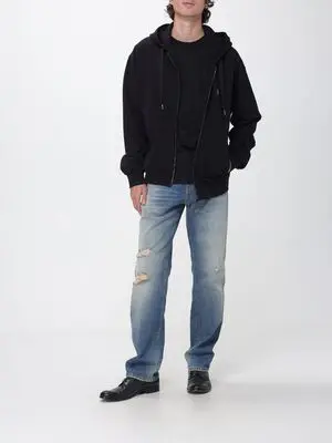 Dolce & Gabbana Straight Fit Mid-rise Distressed Denim Jeans With Worn Effect