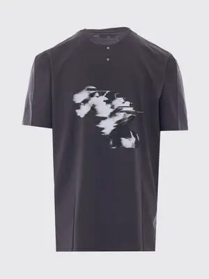 Premiata Cotton Crewneck T-shirt With Contrast Logo And Dropped Shoulders