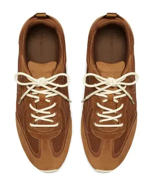 Tory Burch Field Sneakers - Cognac Brown