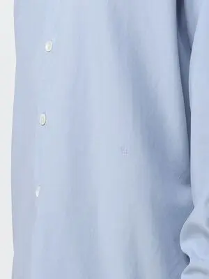Our Legacy Casual Lyocell And Cotton-blend Shirt With French Collar - Blue