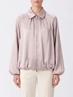Liviana Conti Zip-up Jacket - Coffee