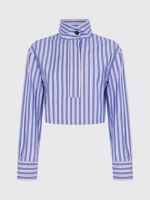 Liviana Conti Striped Cropped Shirt