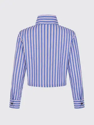 Liviana Conti Striped Cropped Shirt
