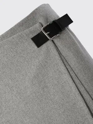 Liviana Conti Wrap Skirt With Buckle Detail