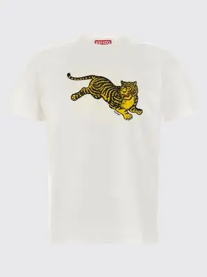 Kenzo Graphic Print Cotton Crewneck T-shirt