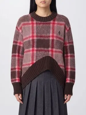 Attico Plaid Sweater - Coffee