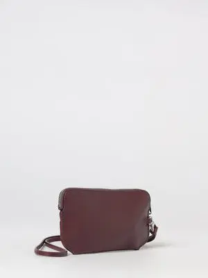 Paul Smith Saffiano Calf Leather Crossbody Bag With Removable Strap - Brown