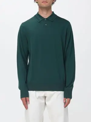 Paul Smith Long Sleeve Polo Sweater - Green