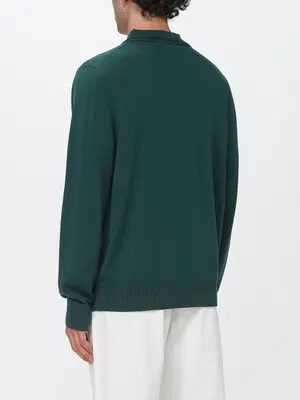 Paul Smith Long Sleeve Polo Sweater - Green
