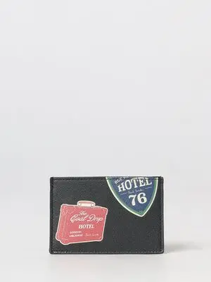 Paul Smith Graphic Print Cow Leather Card Holder With Three Slots