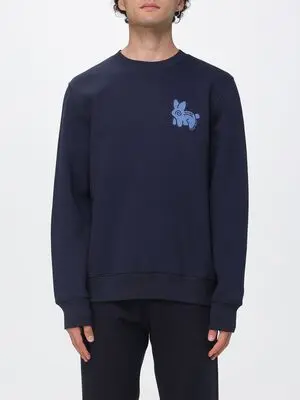 Paul Smith Crewneck Sweatshirt With Graphic Detail - Navy
