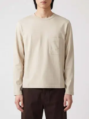LEMAIRE Long Sleeve Pocket Sweater - Nude