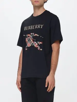 Burberry Checked Equestrian Knight Graphic T-shirt