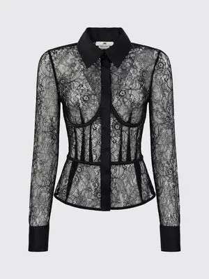 Elisabetta Franchi Lace Corset Shirt