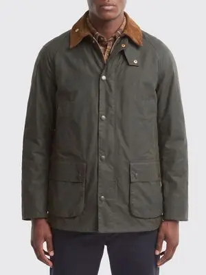 Barbour Waxed Cotton Jacket With Corduroy Collar