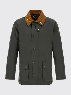 Barbour Waxed Cotton Jacket With Corduroy Collar