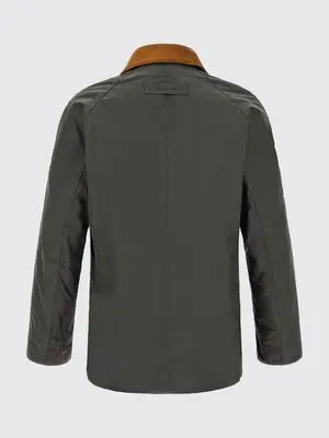 Barbour Waxed Cotton Jacket With Corduroy Collar