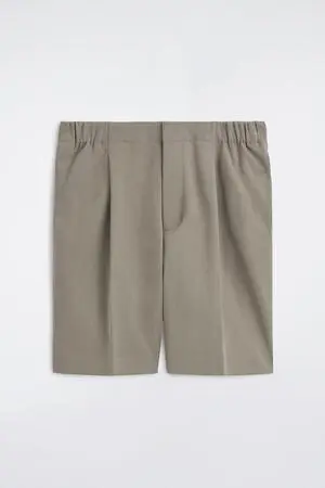 Cos Tailored Bonded-twill Shorts