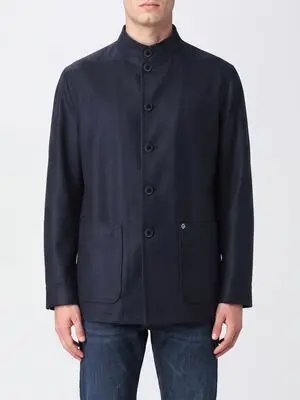 Tagliatore Stand Collar Jacket - Blue