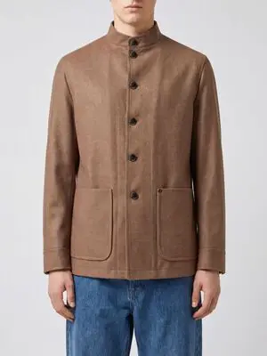 Tagliatore Stand Collar Jacket - Mud