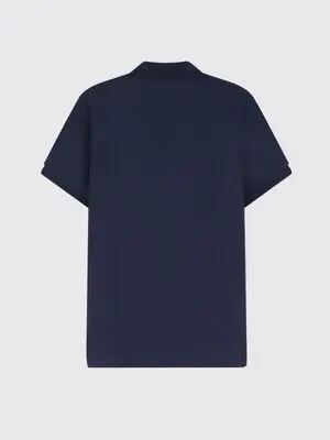Burberry Short-sleeved Cotton Polo Shirt With Embroidered Ekd Logo