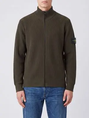 Stone Island Ribbed Knit Sweater - Grey