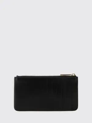 FERRAGAMO Cowhide Leather Wallet With Golden Metal Gancini Logo