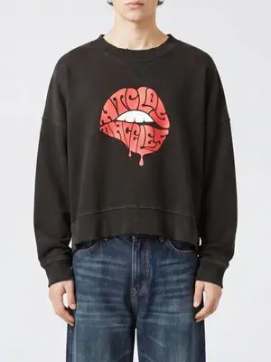 HTC LOS ANGELES Relaxed Fit Graphic Print Cotton Sweatshirt