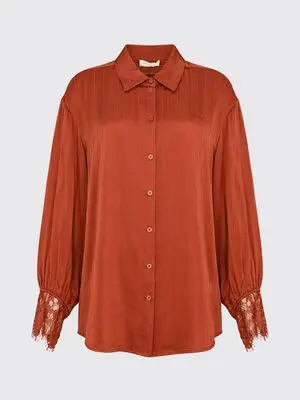 TWINSET Button-up Shirt With Lace Detail