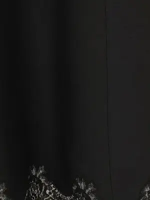 Valentino Garavani V-neck Lace Trim Dress