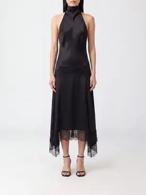 Andamane Halterneck Lace Trim Dress