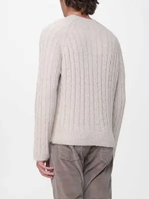 DIANA STUDIO Chunky Cable Knit Crewneck Sweater - Brown