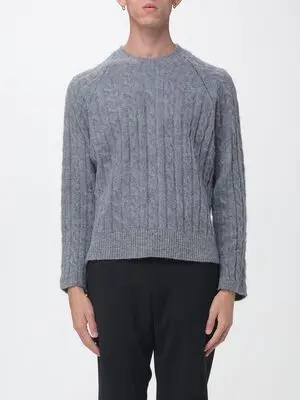 DIANA STUDIO Chunky Cable Knit Crewneck Sweater - Navy