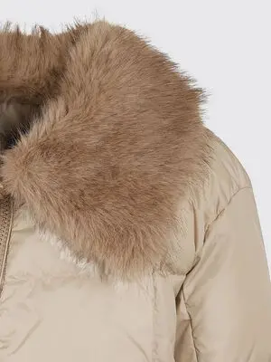 Herno Quilted Jacket With Fur Collar