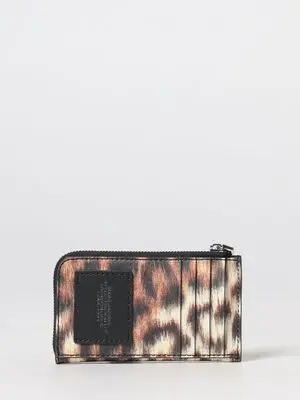 Marc Jacobs The Wallet Animal Print Calfskin Leather Wallet With Zip Closure
