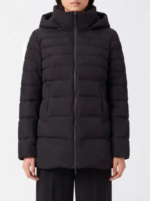 Herno Quilted Hooded Jacket - Black