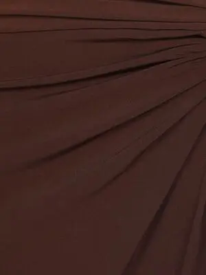 Andamane Ruched Skirt - Brown