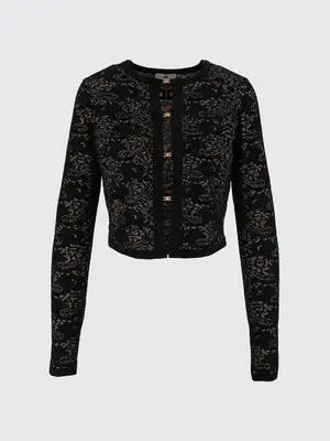 Elisabetta Franchi Lace Cropped Cardigan