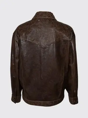 GOLDEN GOOSE Embossed Leather Jacket
