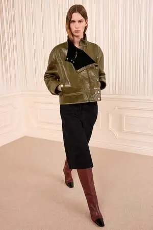Ulla Johnson Honora Leather Jacket - Lichen