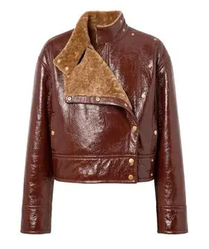 Ulla Johnson Honora Leather Jacket - Cognac