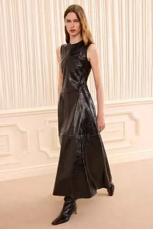 Ulla Johnson Juliette Leather Dress - Noir